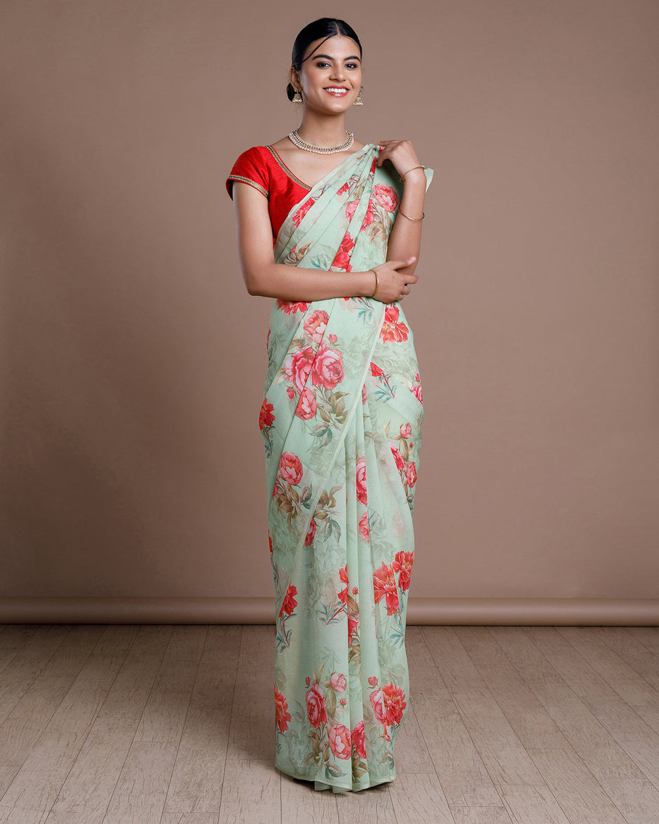 Chiffon Silk Saree | Vijayalakshmi Silks Chiffon Collection